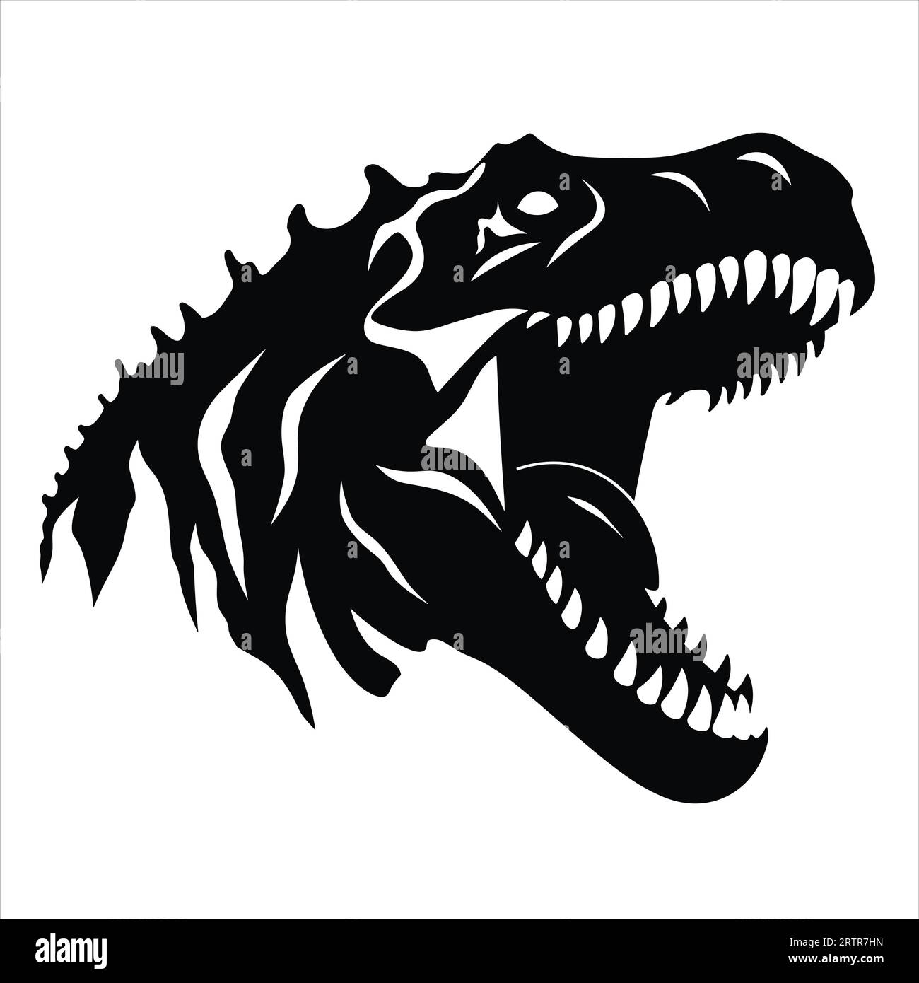 Simple tyrannosaurus rex isolated vector silhouette Stock Vector Image & Art - Alamy