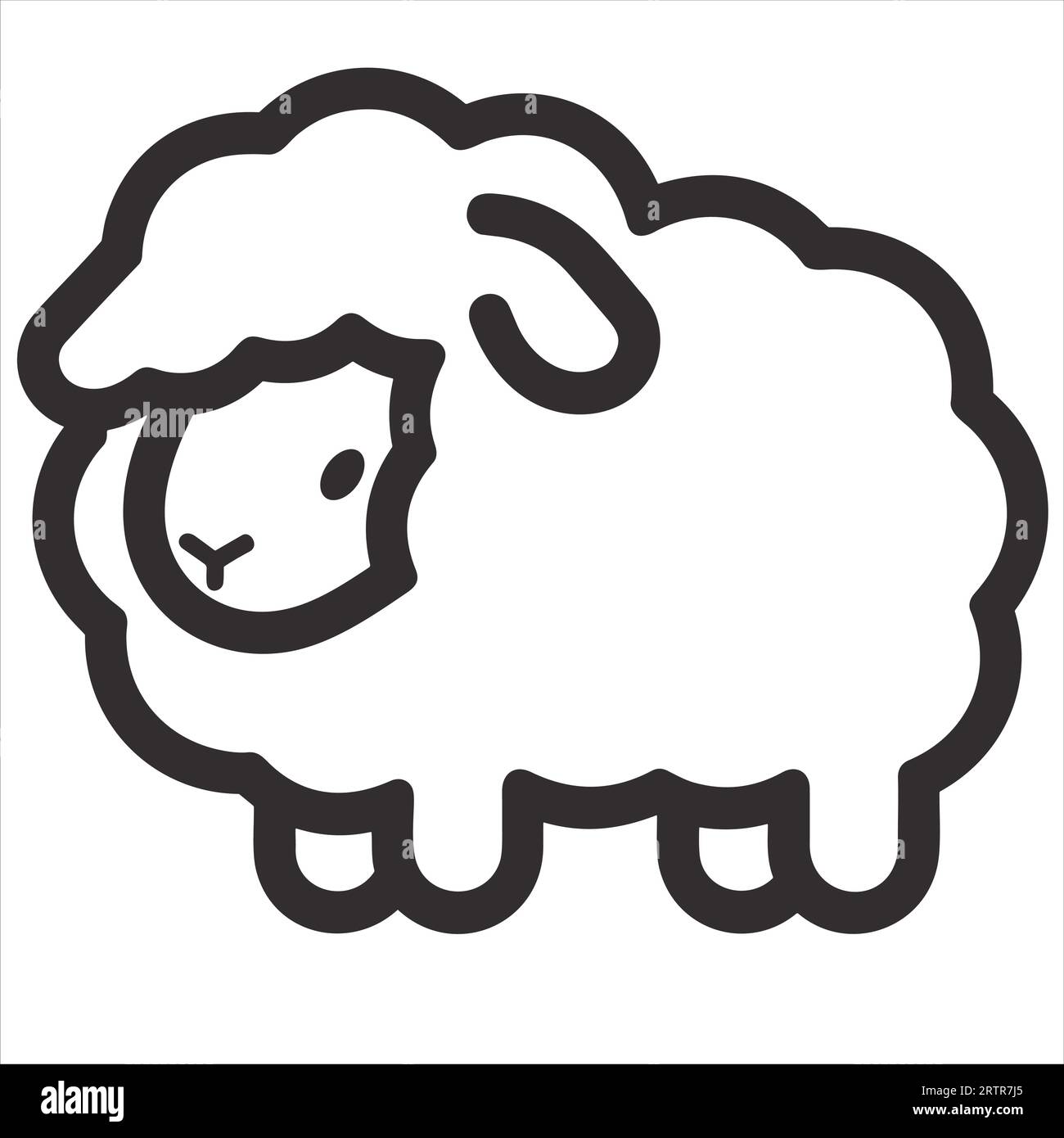 Black sheep drawing hi-res stock photography and images - Alamy
