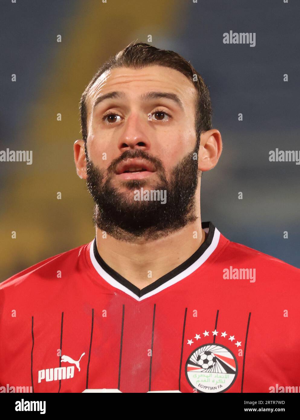 Egypt, Cairo - 12 September 2023 - Omar Kamal of Egypt head shot ...