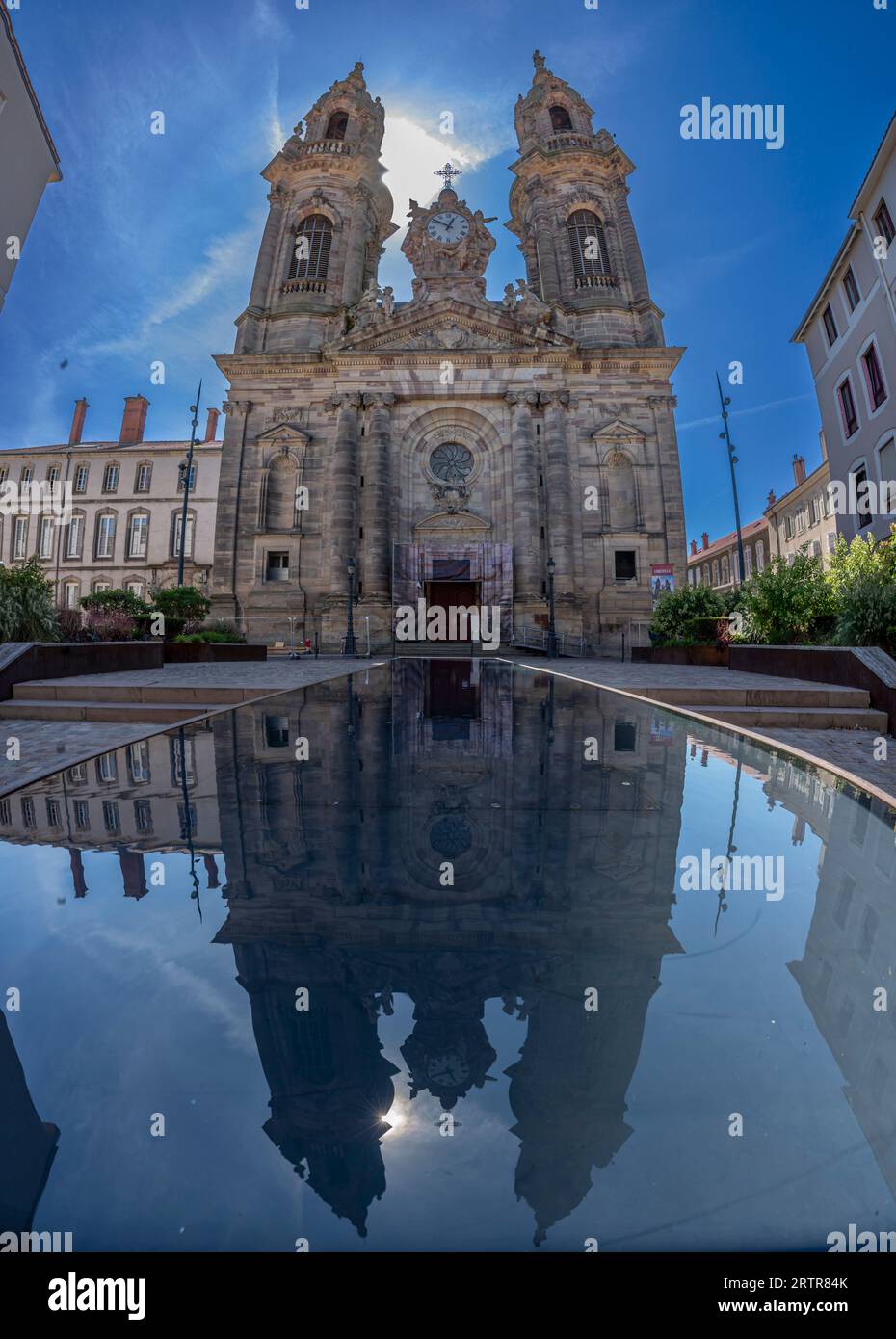 Luneville, France - 09 02 2023: View of the facade of Saint-Jacques ...