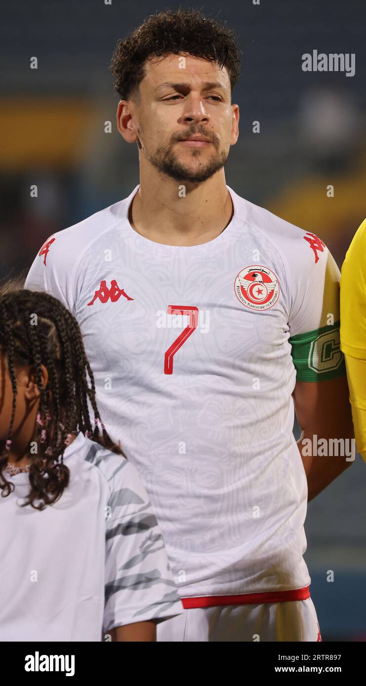 Egypt, Cairo - 12 September 2023 - Youssef Msakni of Tunisia, headshot ...