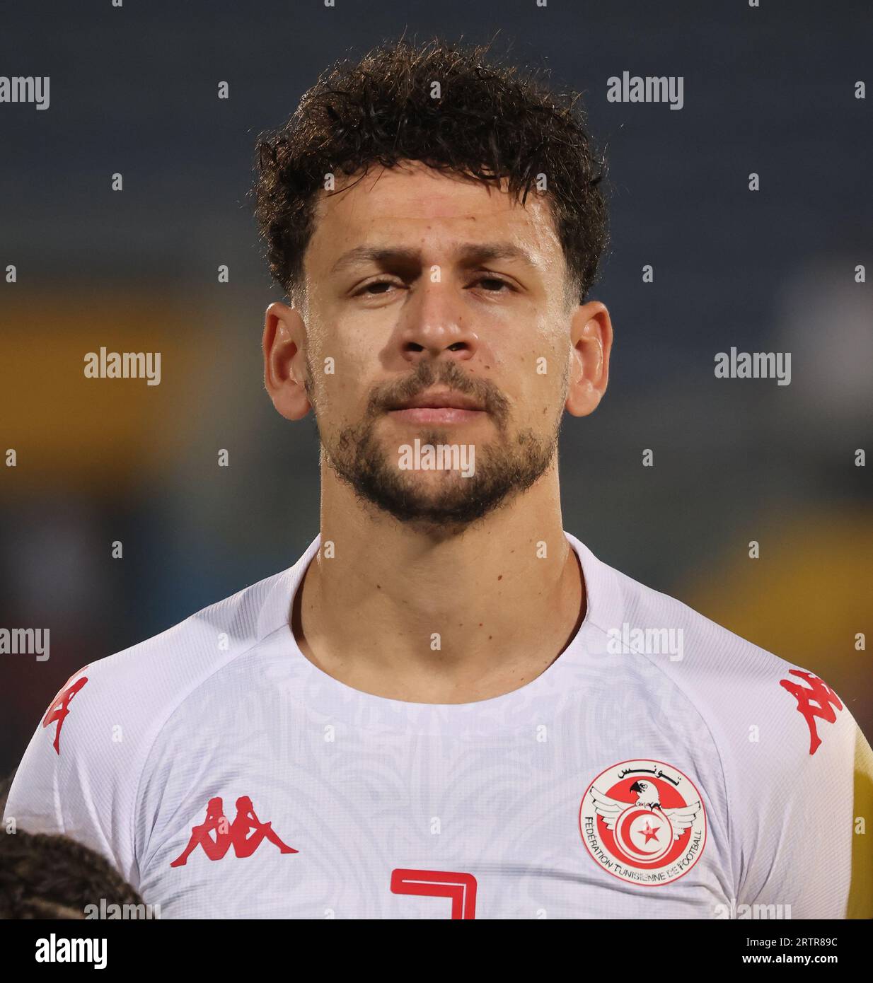 Egypt, Cairo - 12 September 2023 - Youssef Msakni of Tunisia, headshot ...