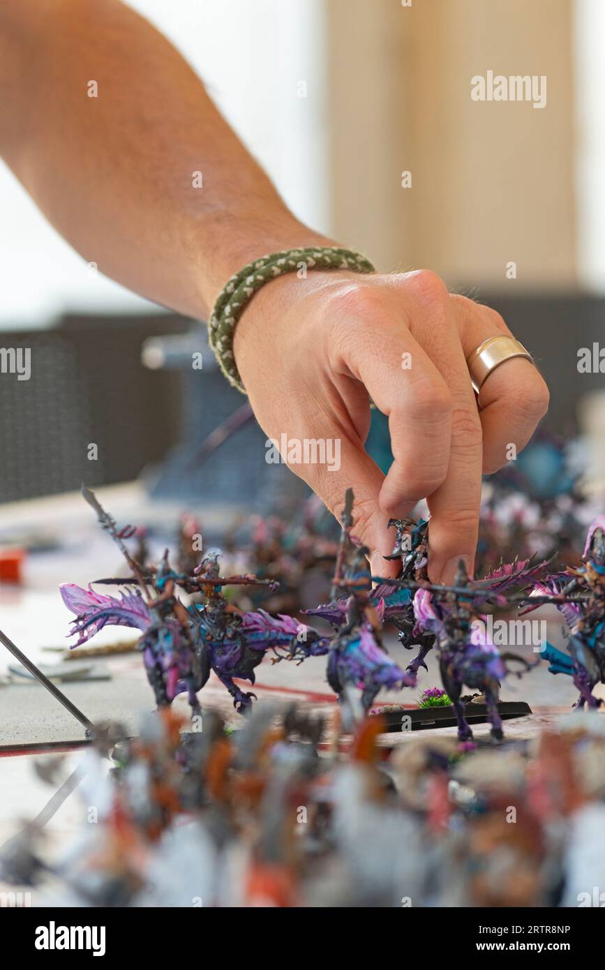 Set of Playing Action Figures, Game Warhammer 40,000, Players Stock ...