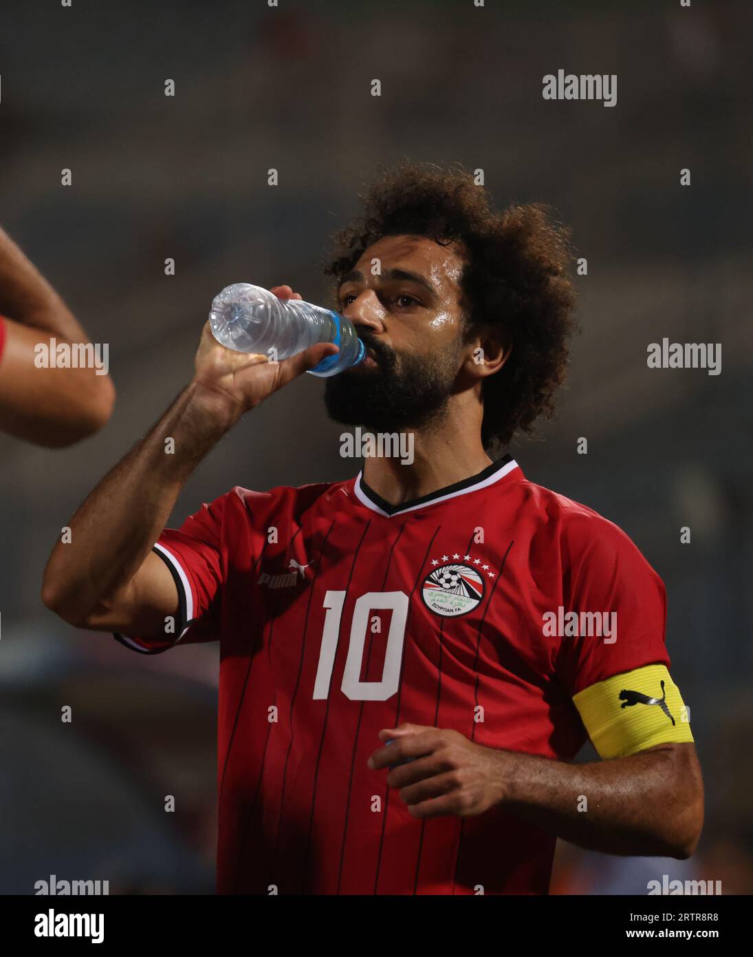Egypt, Cairo - 12 September 2023 - Mohamed Salah of Egypt during ...