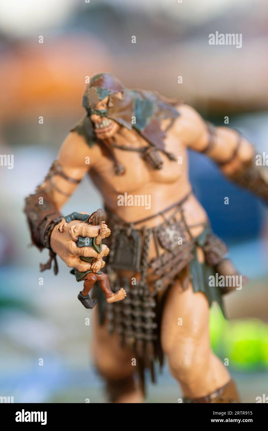 Set of Playing Action Figures, Warhammer 40,000 Miniature Figure Stock ...