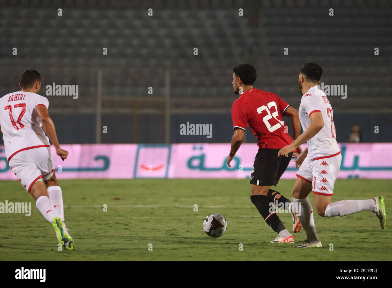 Egypt, Cairo - 12 September 2023 - Omar Marmoush of Egypt during ...