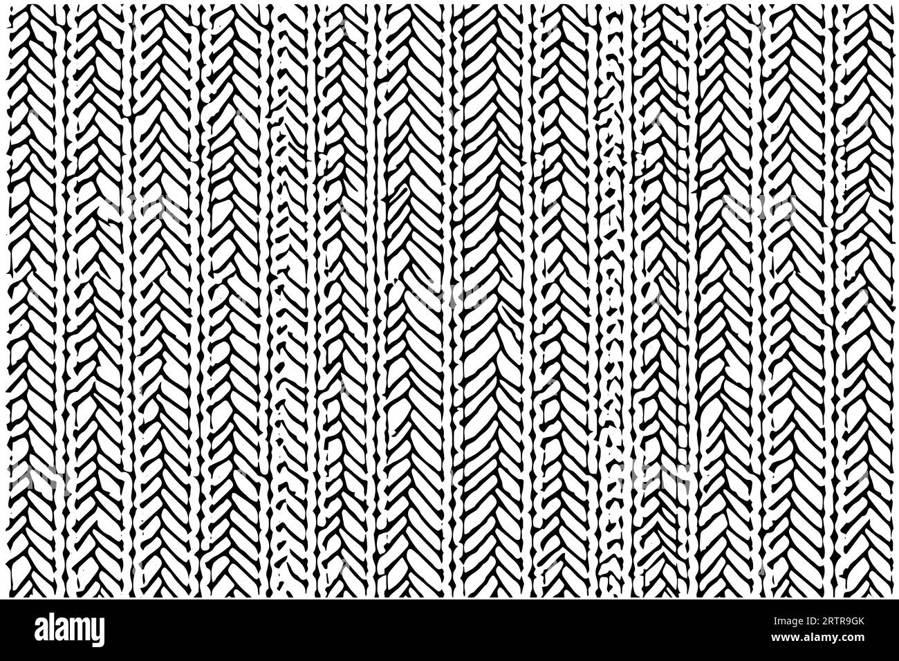 Herringbone grunge woven seamless swatch pattern. Distressed texture of weaving fabric. Abstract ...