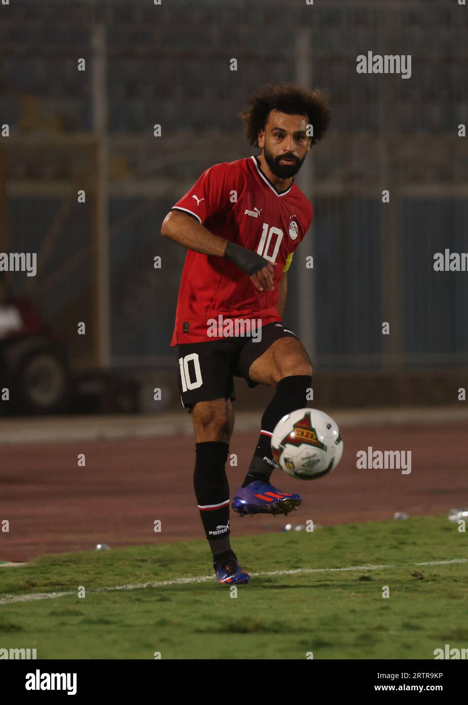 Egypt, Cairo - 12 September 2023 - Mohamed Salah of Egypt during ...