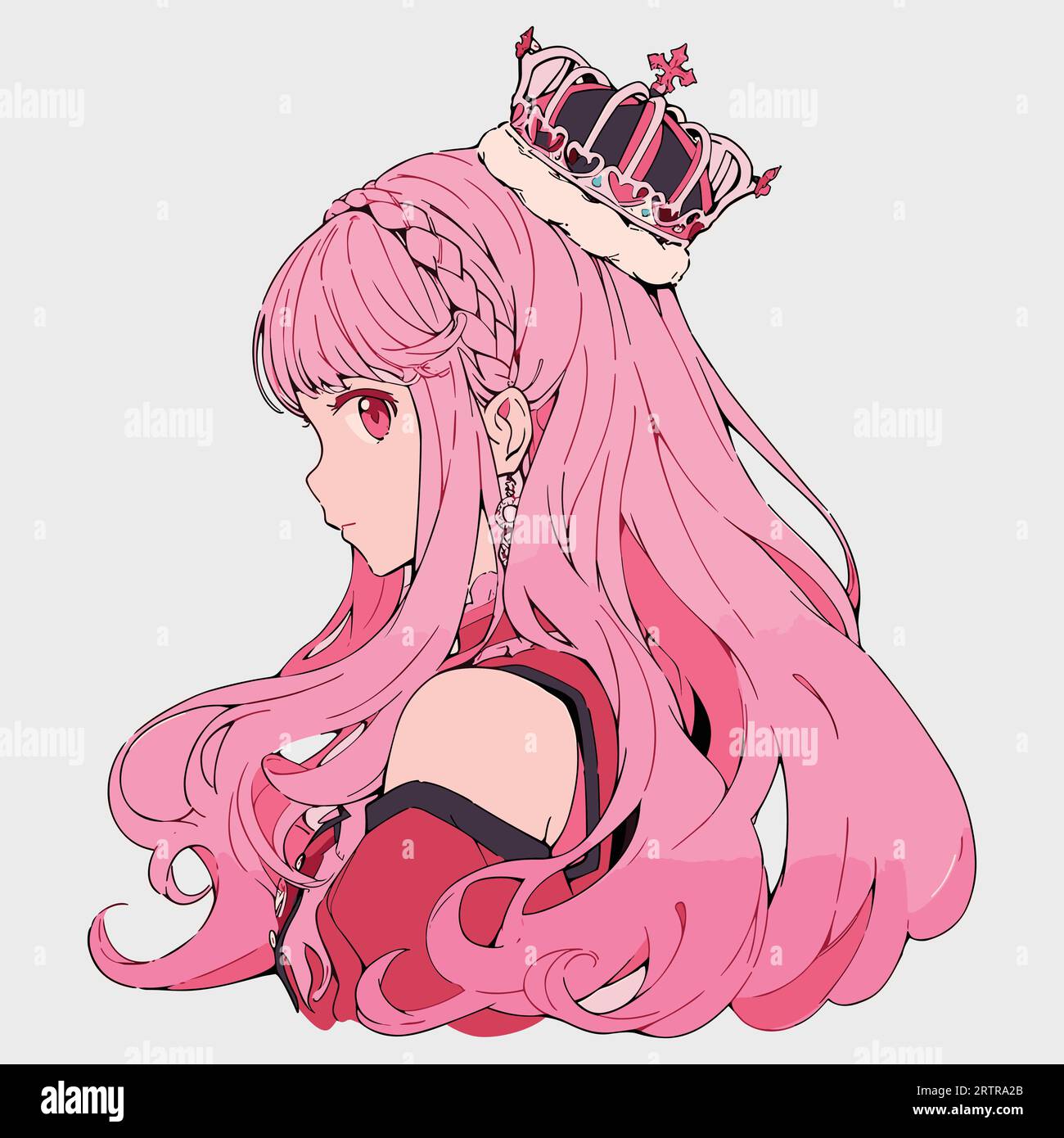 Kawaii anime girl 3d Stock Vector Images - Alamy