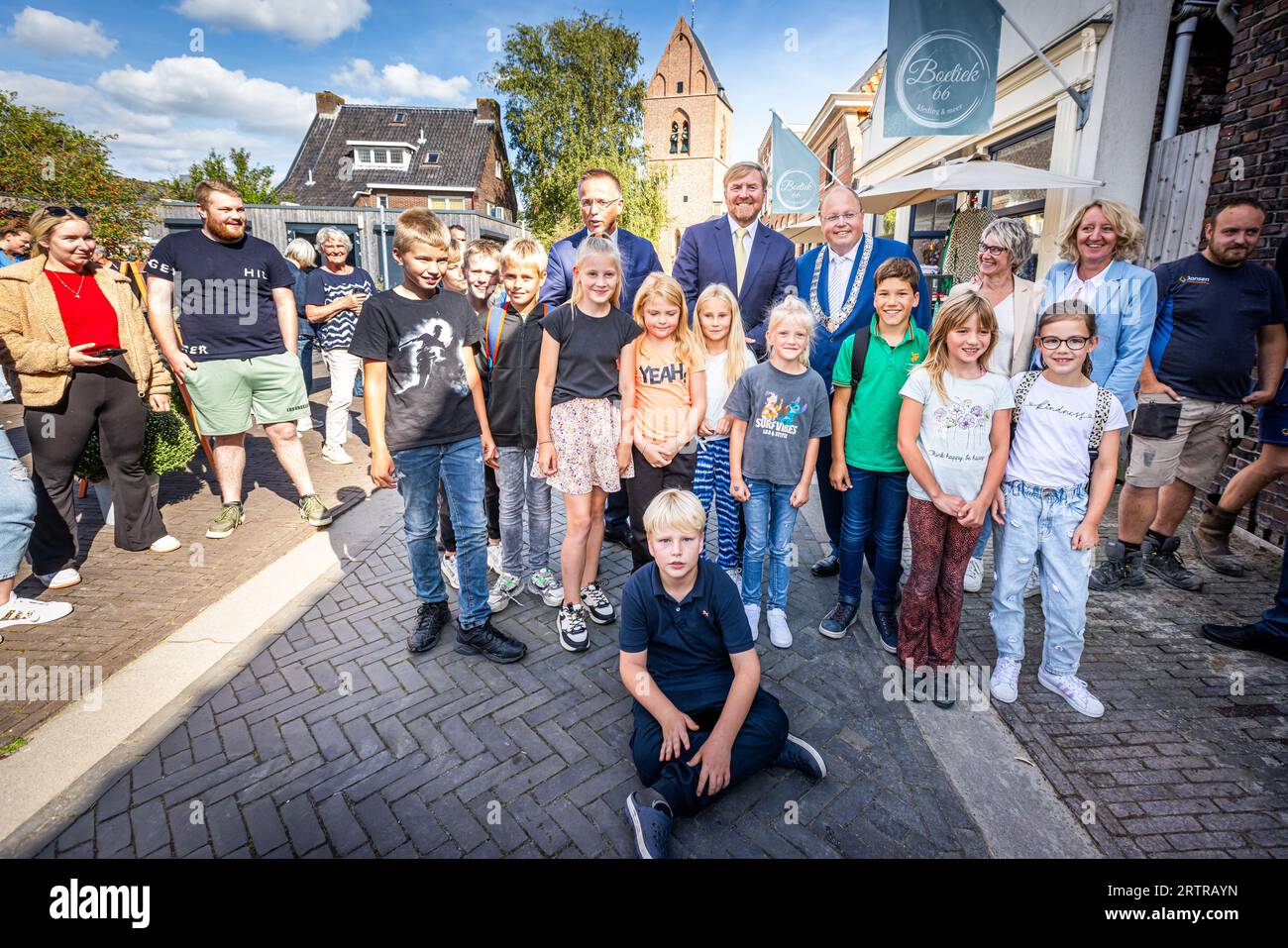 Loppersum, The Netherlands. 14th Sep, 2023. King Willem-Alexander makes ...