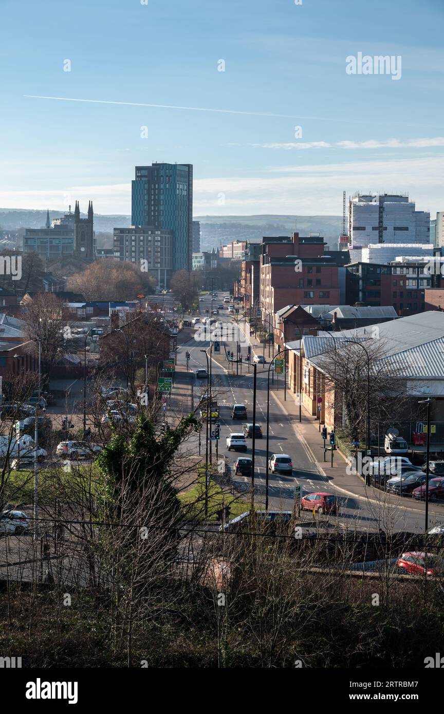 Beautiful Skyline of Sheffield city in UK Stock Photo - Alamy