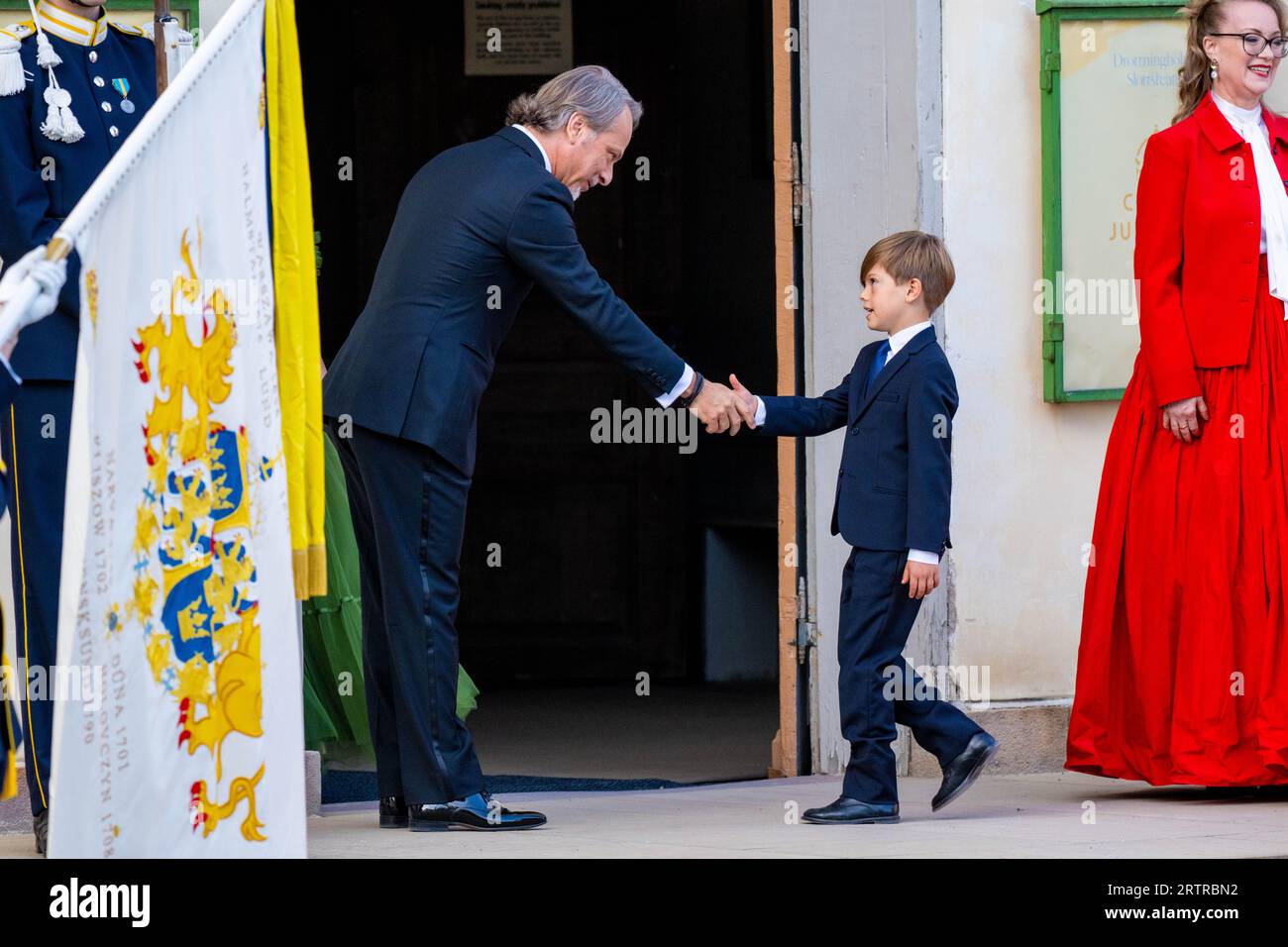 Stockholm, Sweden. 14th Sep, 2023. Prince Oscar of Sweden attending the ...