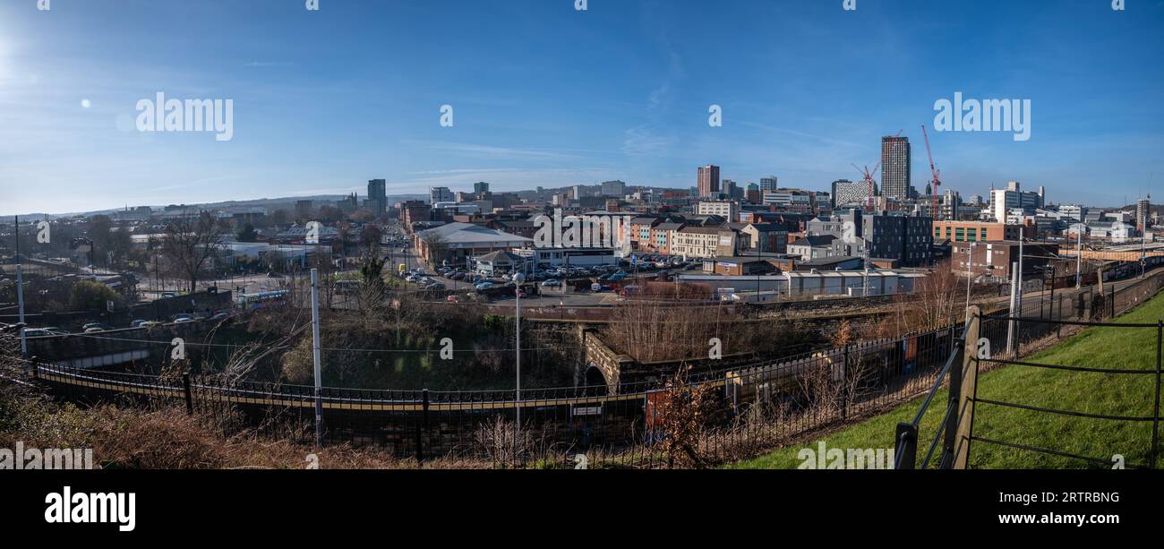 Beautiful Skyline of Sheffield city in UK Stock Photo - Alamy