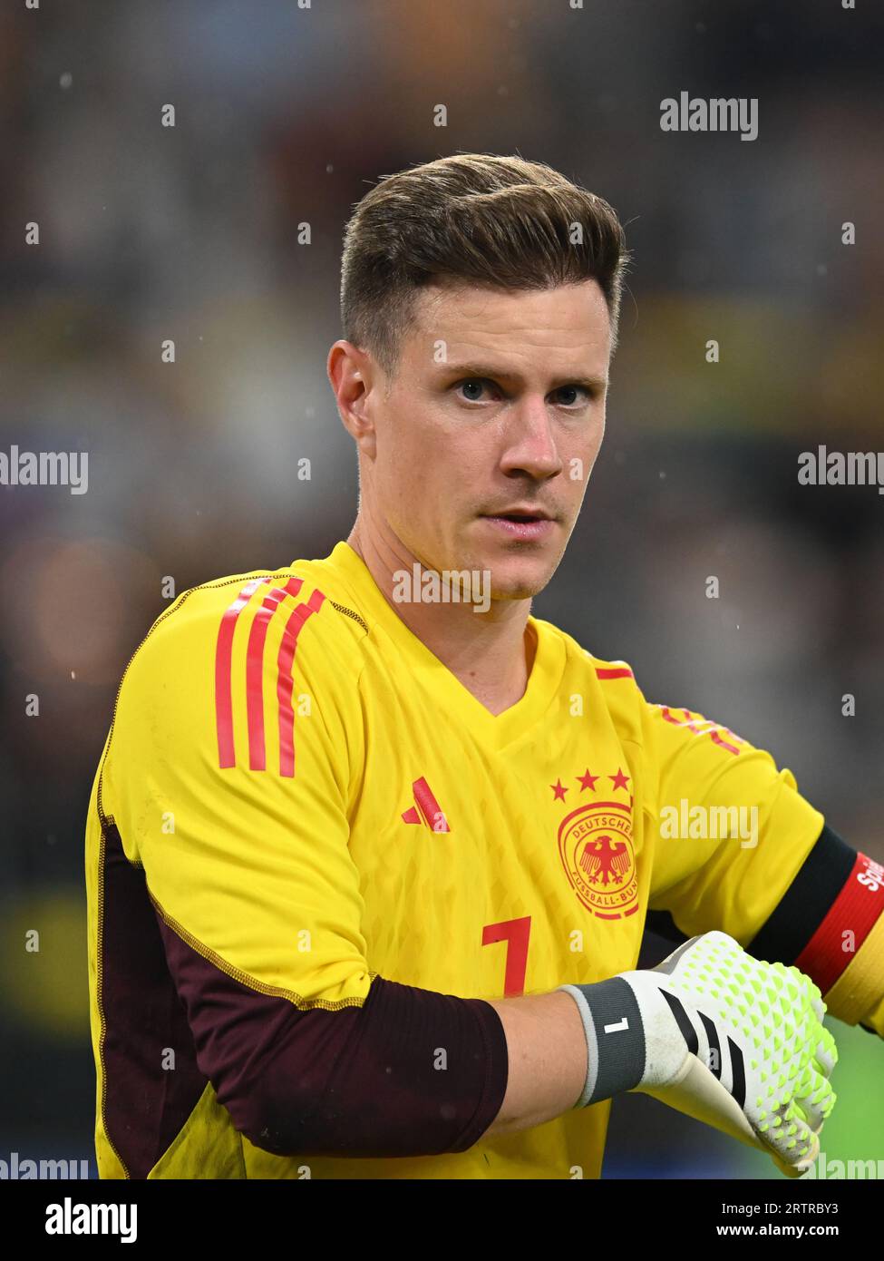 DORTMUND - Germany goalkeeper Marc Andre ter Stegen during the friendly ...