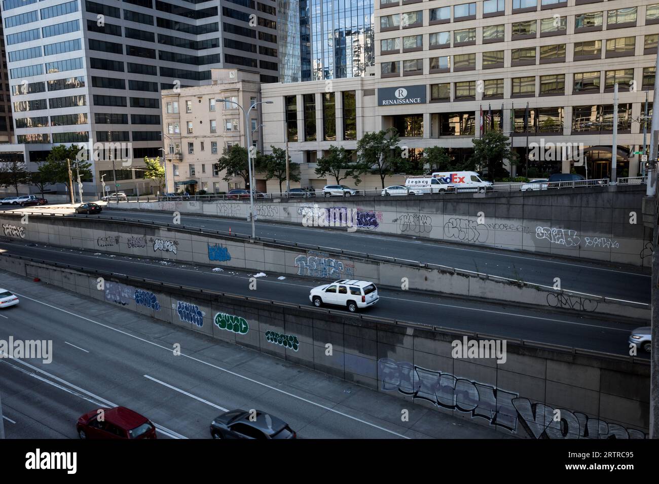 Graffiti seattle urban city hi-res stock photography and images - Alamy