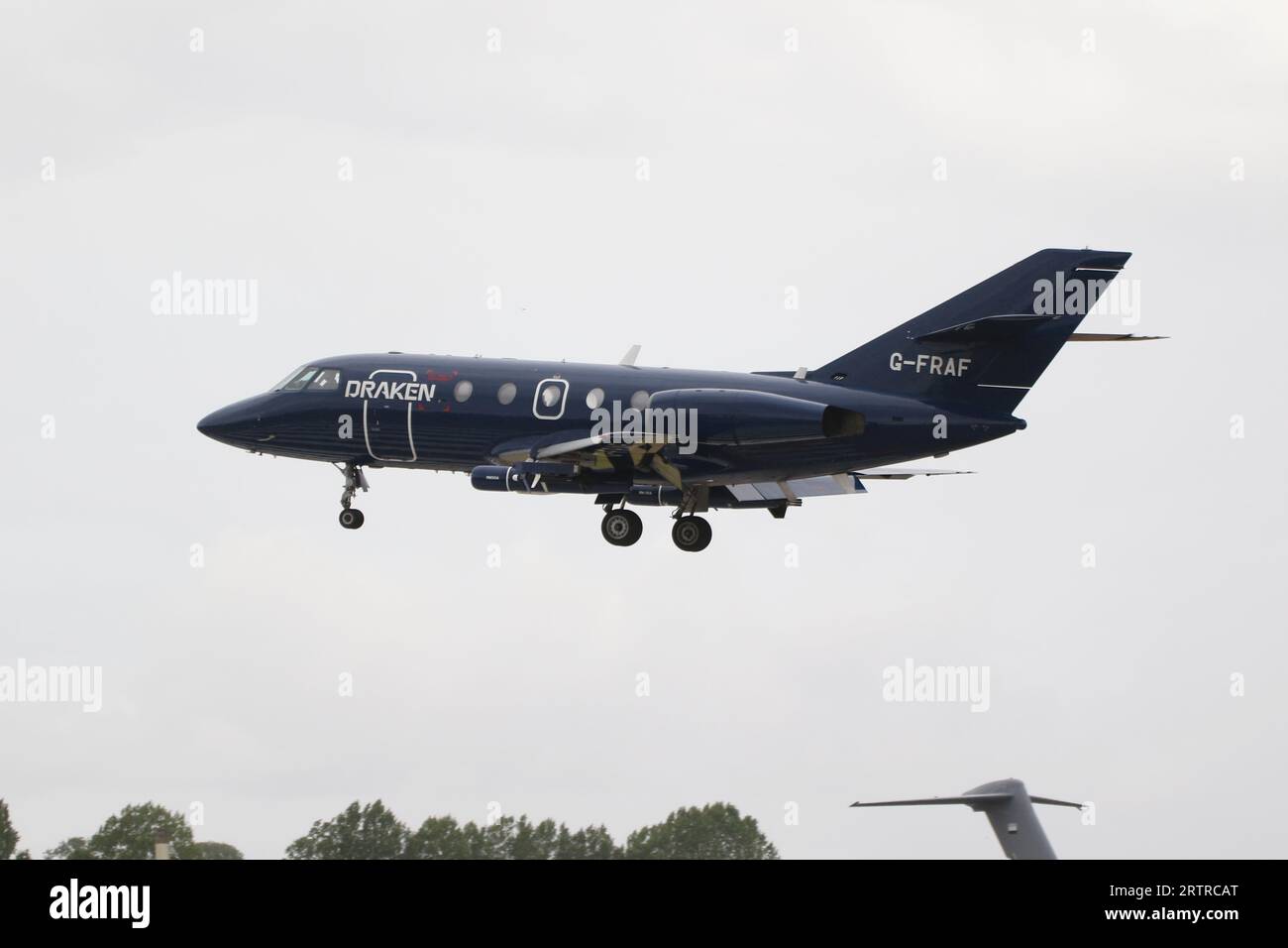 G-FRAF, a Dassault Falcon 20EW operated by defence contractor Draken ...