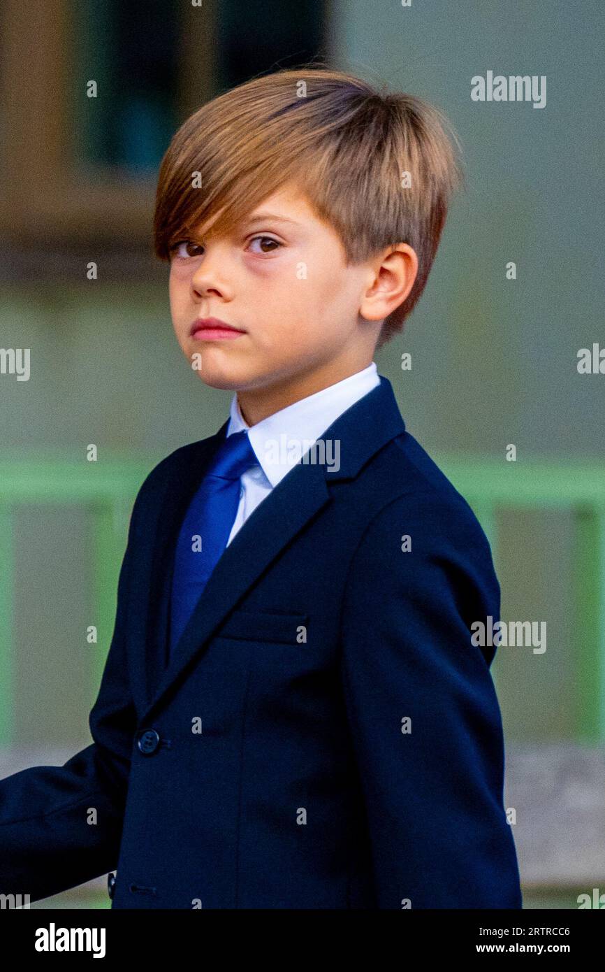 Stockholm, Sweden. 14th Sep, 2023. Prince Oscar of Sweden attending the ...