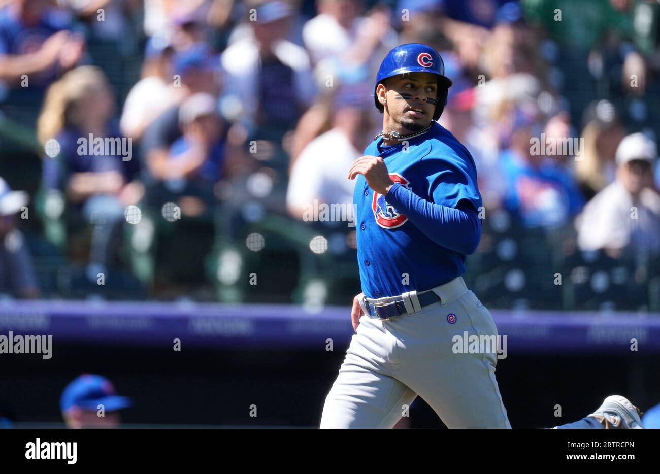 Chicago Cubs second baseman Christopher Morel (5) in the first inning ...