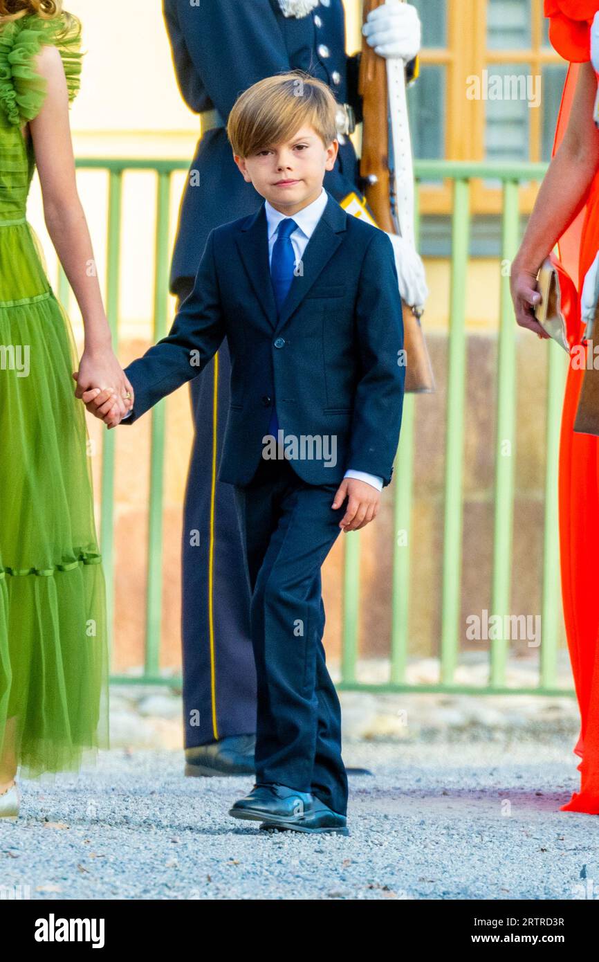 Stockholm, Sweden. 14th Sep, 2023. Prince Oscar of Sweden attending the ...