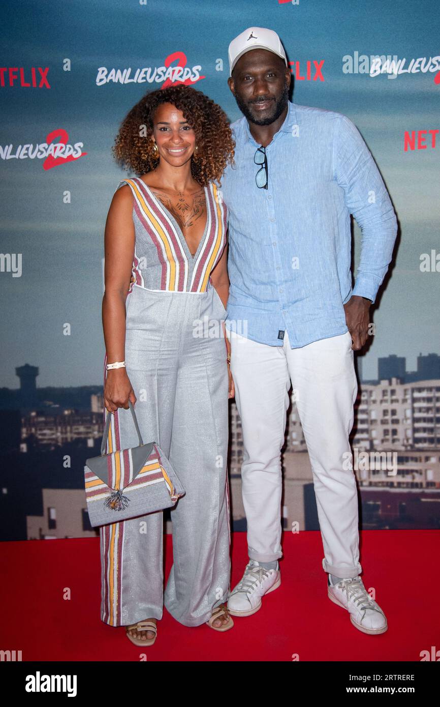 Paris, France. 14th Sep, 2023. Alicia Fall and guest attending the ...