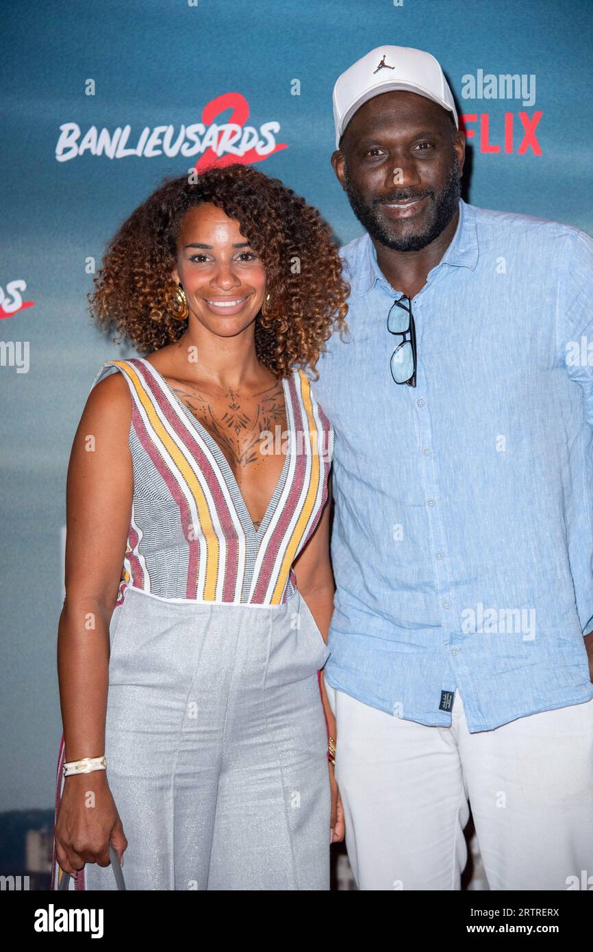 Paris, France. 14th Sep, 2023. Alicia Fall and guest attending the ...