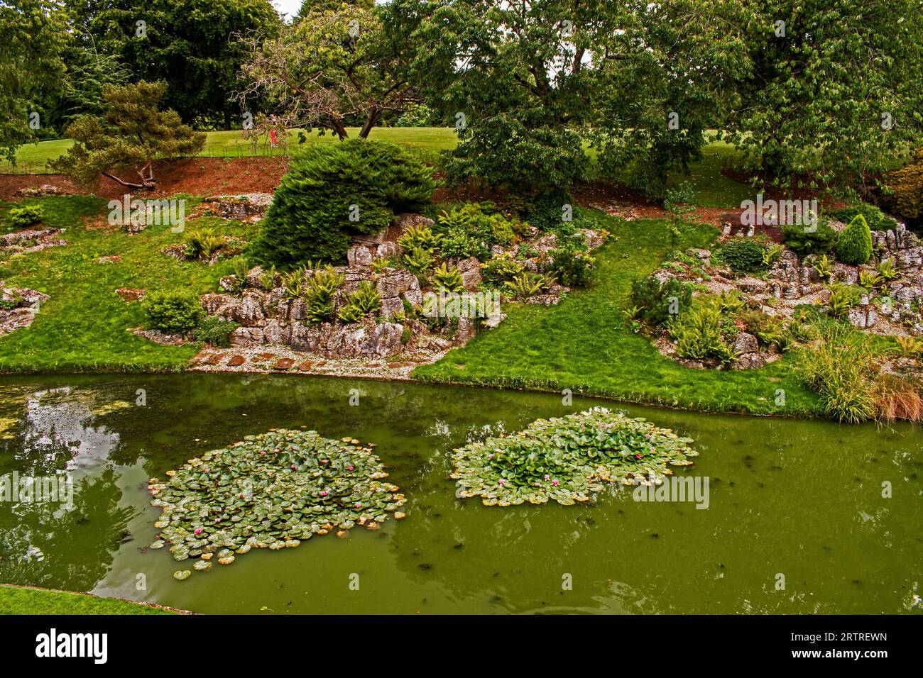 The moat at Eltham Palace Stock Photo - Alamy