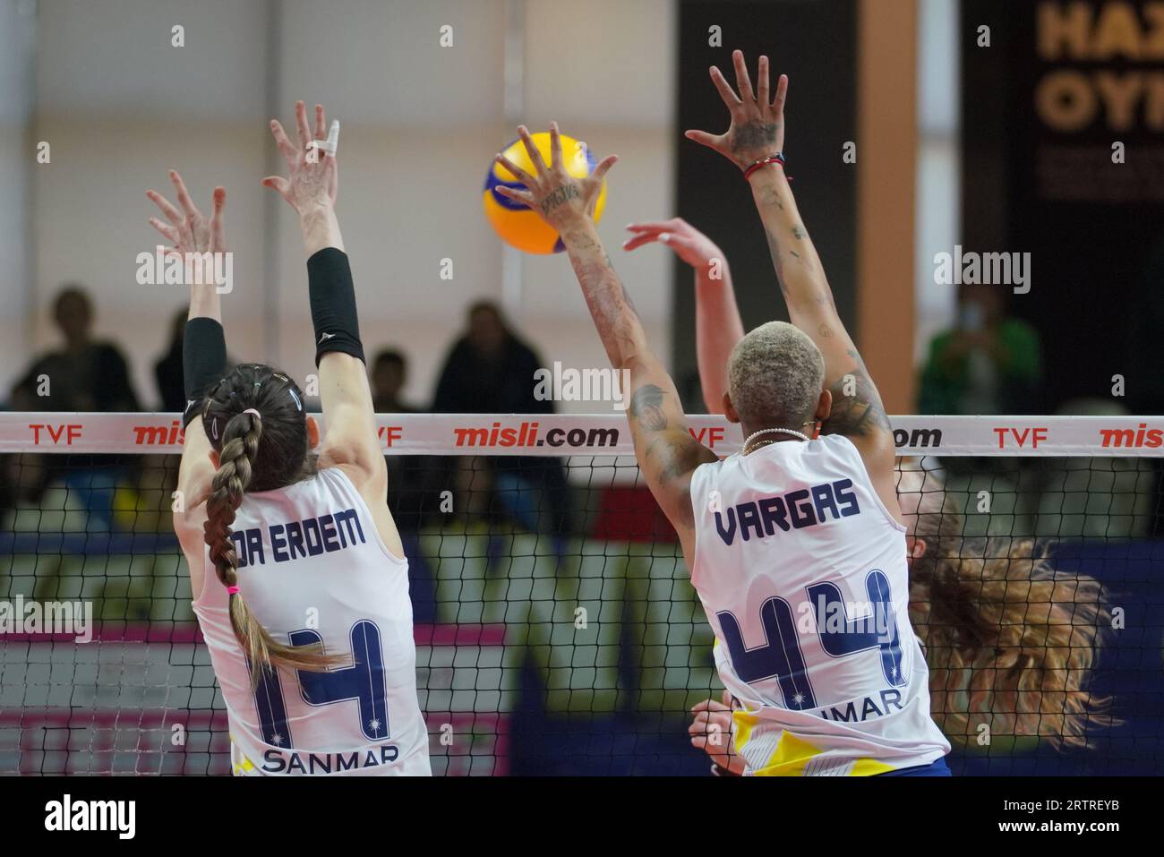 ISTANBUL, TURKIYE - JANUARY 21, 2023: Eda Erdem Dundar and Melissa ...