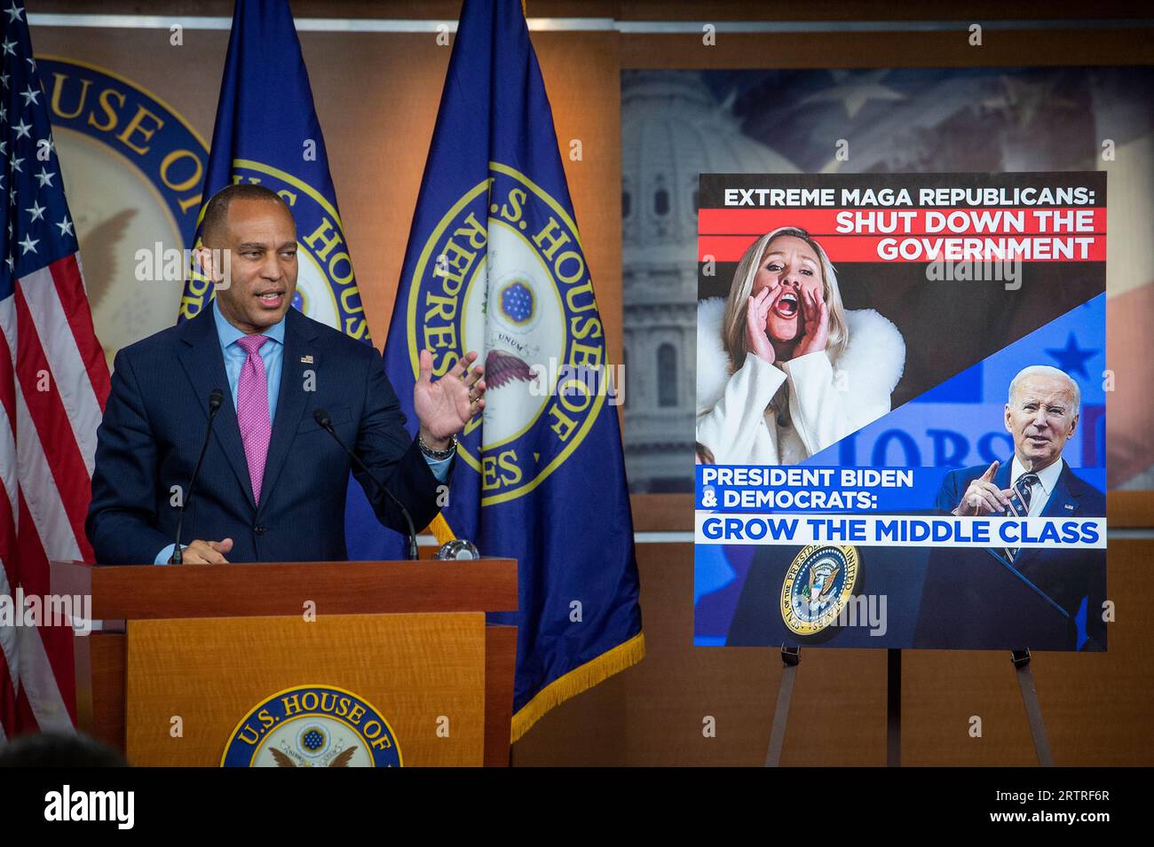United States House Minority Leader Hakeem Jeffries (Democrat of New ...