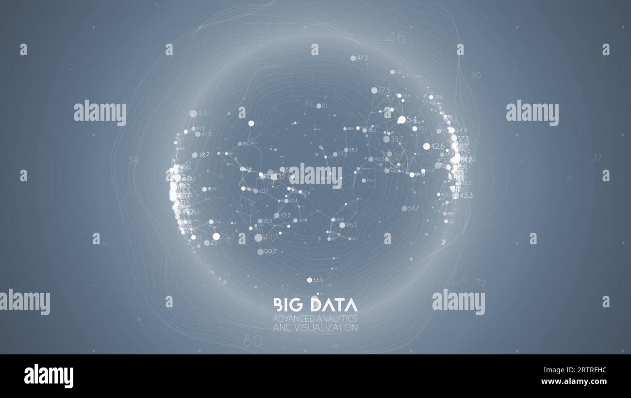Big data visualization. Futuristic infographic. Information aesthetic ...