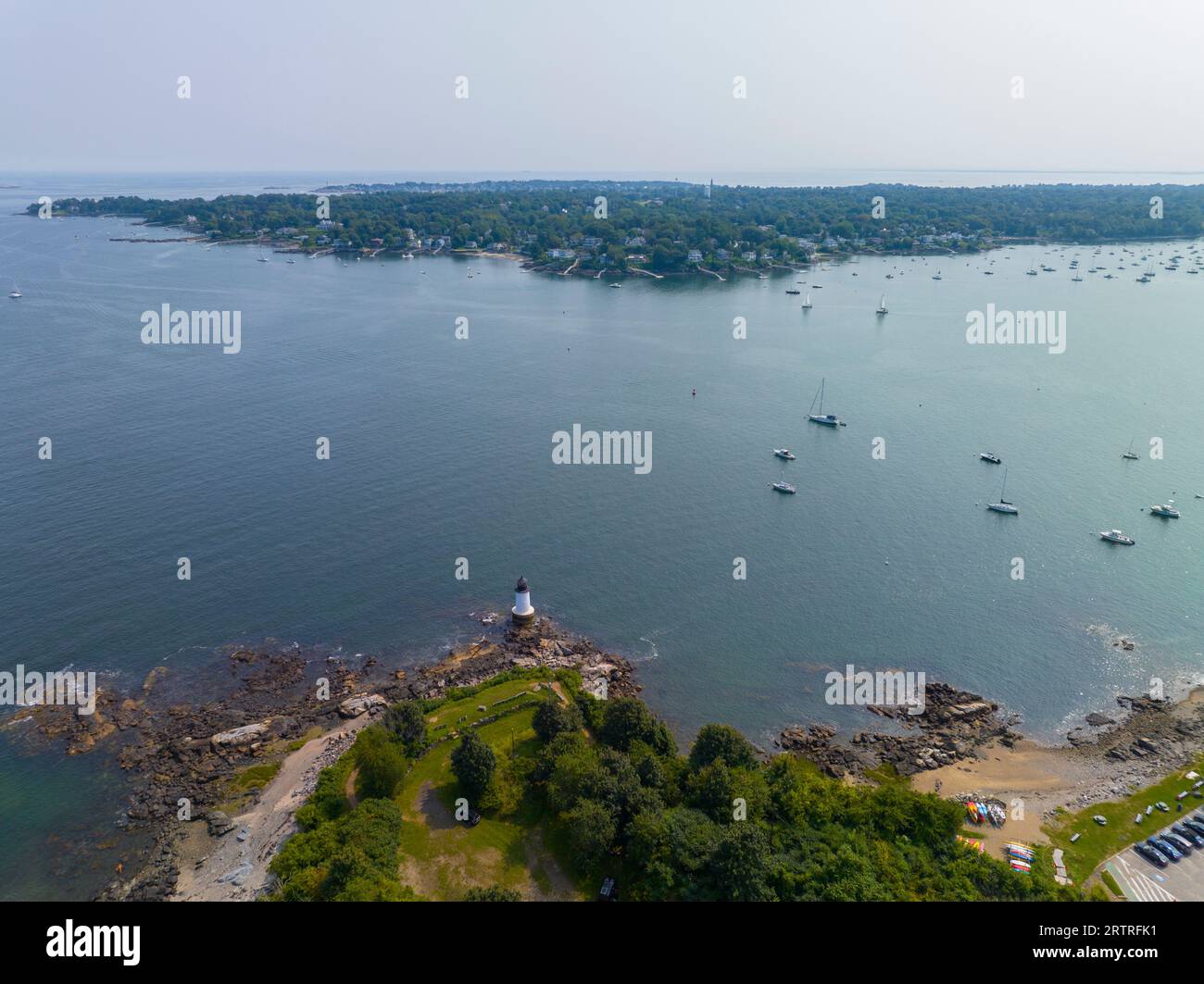 Aerial view marblehead lighthouse hi-res stock photography and images ...