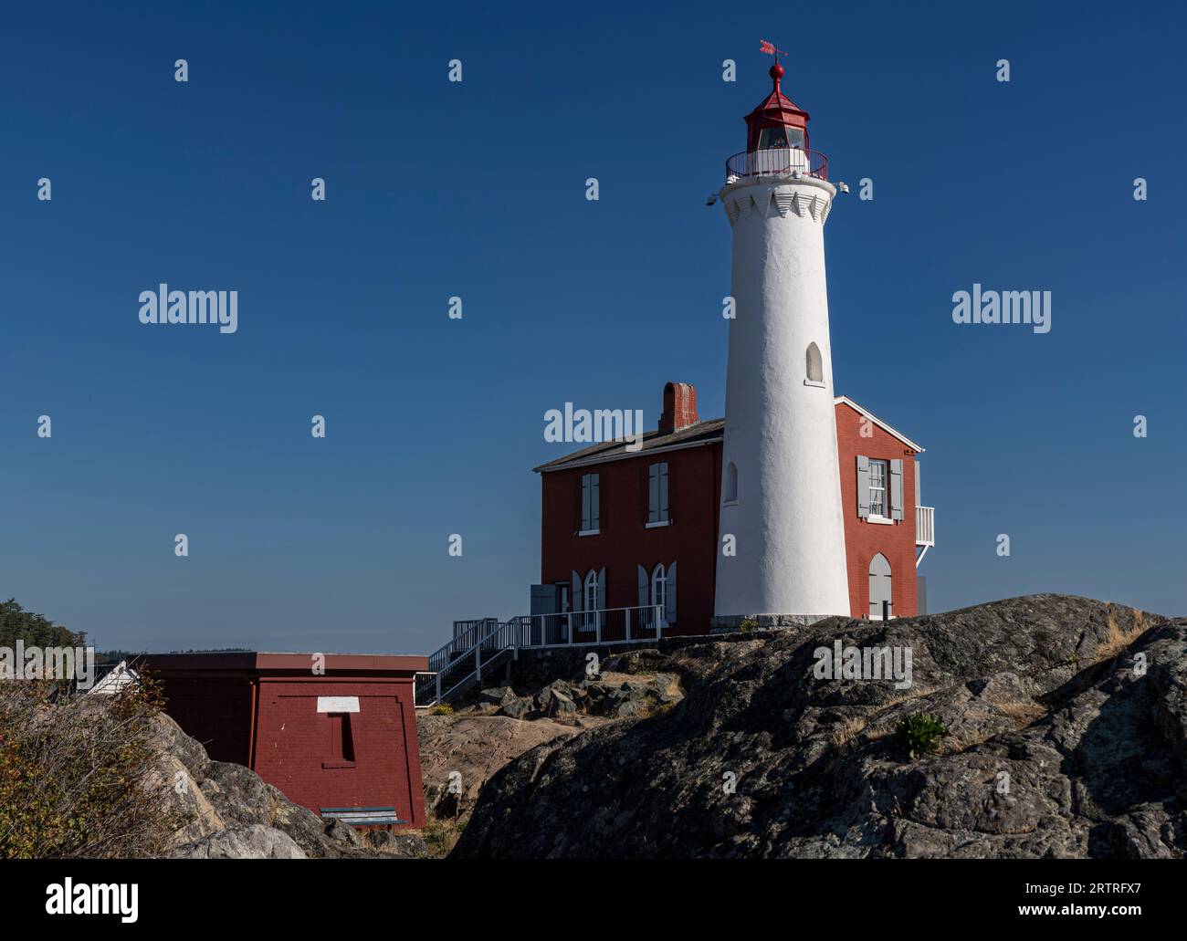 The Fisgard Lighthouse near Victoria, British Columbia, Canada Stock ...