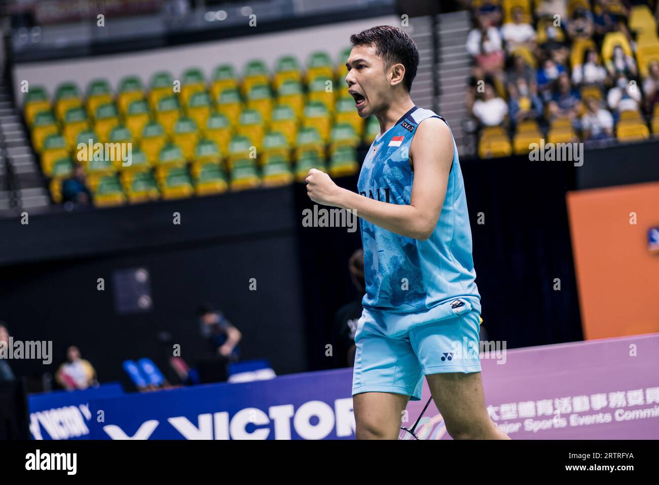 Hong Kong, China. 14th Sep, 2023. Fajor Alfian, Muhammad Rian Ardianto ...