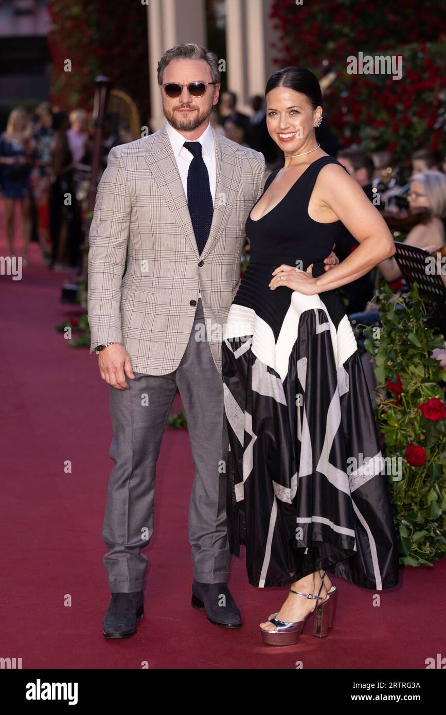 James McAvoy and Lisa Liberati pose for photographers upon arrival at ...