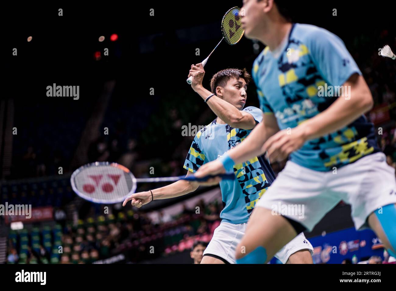 Hong Kong, China. 14th Sep, 2023. Chiu Hsiang Chieh, Yang Ming Tse of Chinese Taipei play during ...
