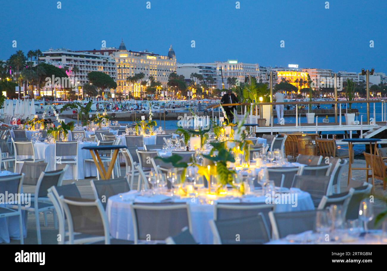 Cannes, France - September 14, 2023: Yachting Festival Cannes with ...