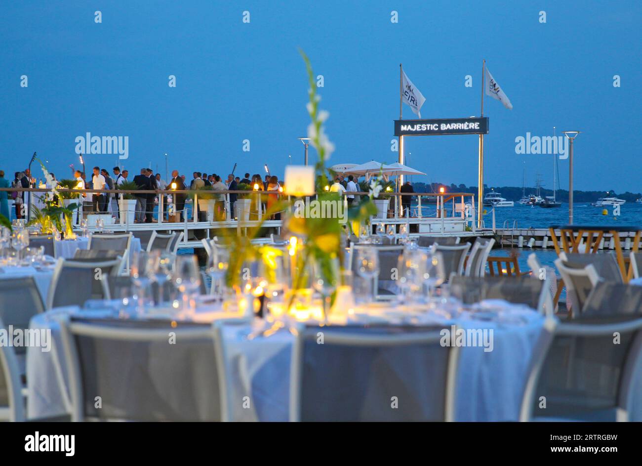 Cannes, France - September 14, 2023: Yachting Festival Cannes with ...