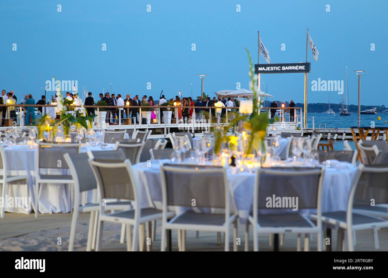 Cannes, France - September 14, 2023: Yachting Festival Cannes with ...
