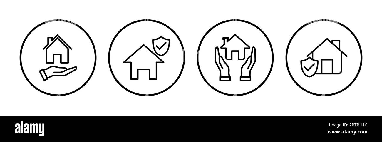 Homeowners insurance icon hi-res stock photography and images - Alamy