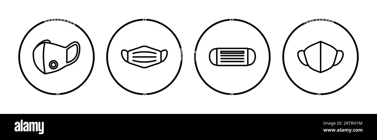 Face mask icon vector. medical Face Mask icon Stock Vector Image & Art ...