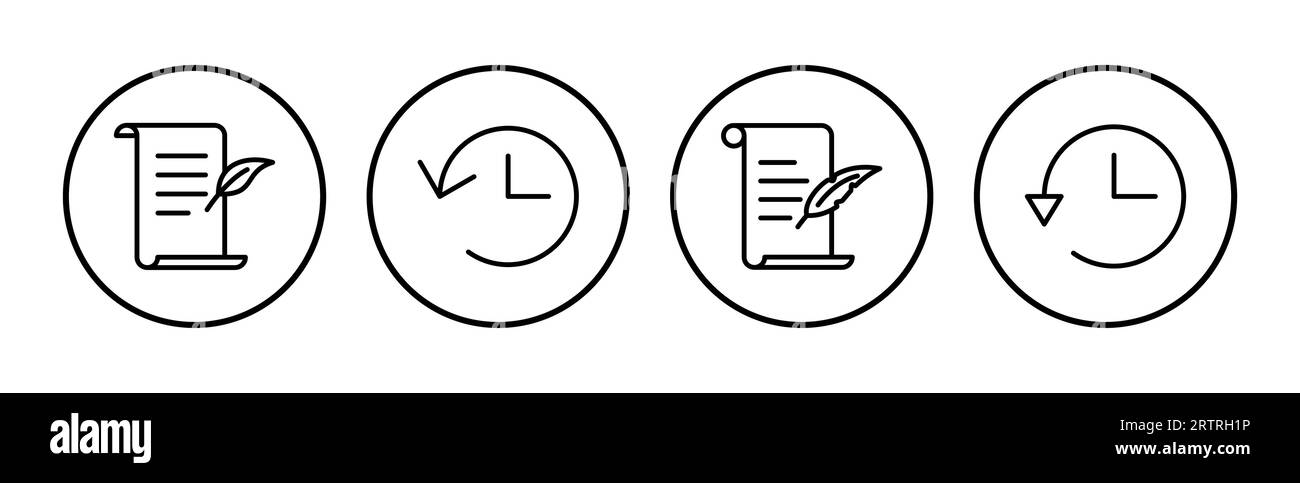 History icon vector. redo history icon Stock Vector Image & Art - Alamy