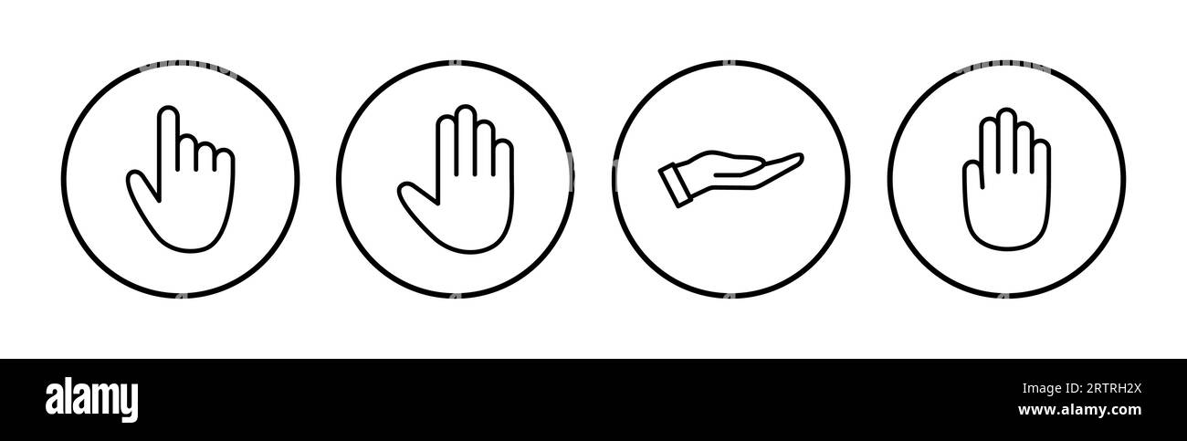 Hand icon vector. hand symbols. palm Stock Vector Image & Art - Alamy