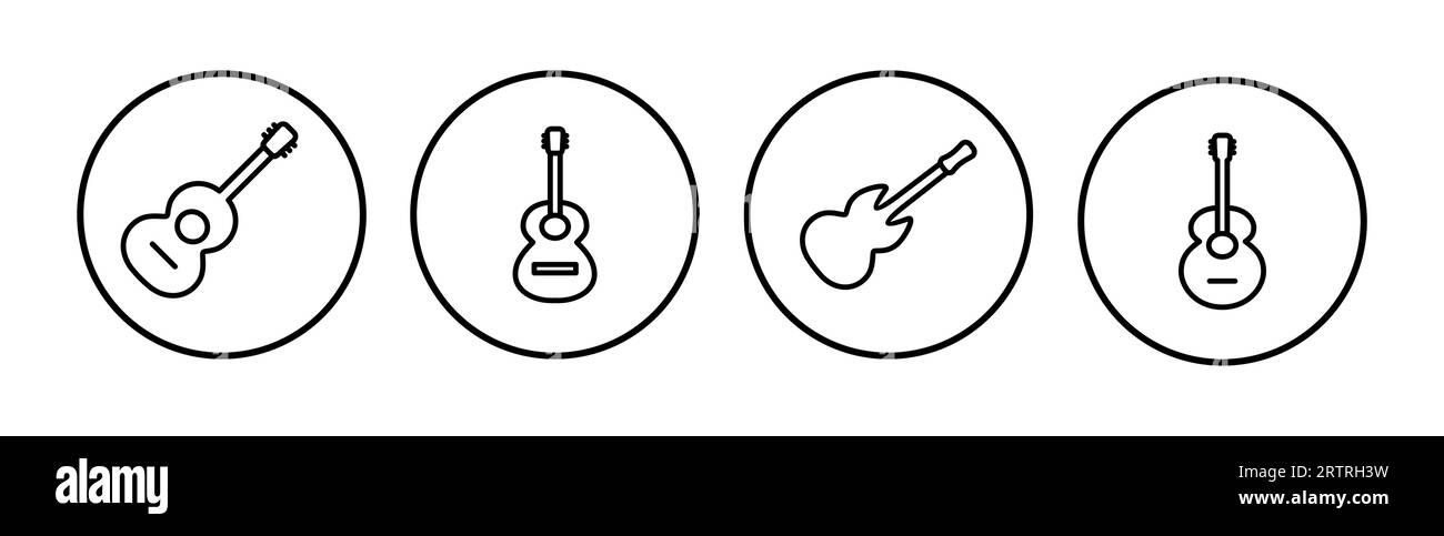 Guitar icon vector. musical instrument sign Stock Vector Image & Art ...
