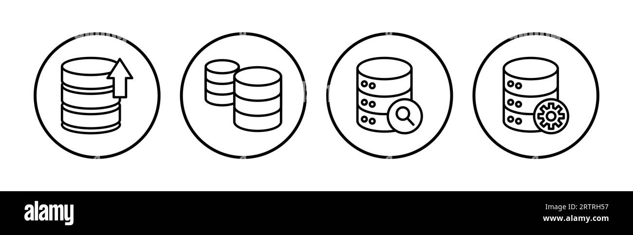 Database Icon Vector Server Icon Storage Stock Vector Image And Art Alamy