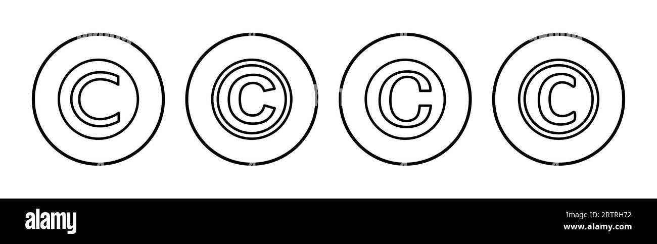 Copyright icon vector. copyright symbol Stock Vector Image & Art - Alamy