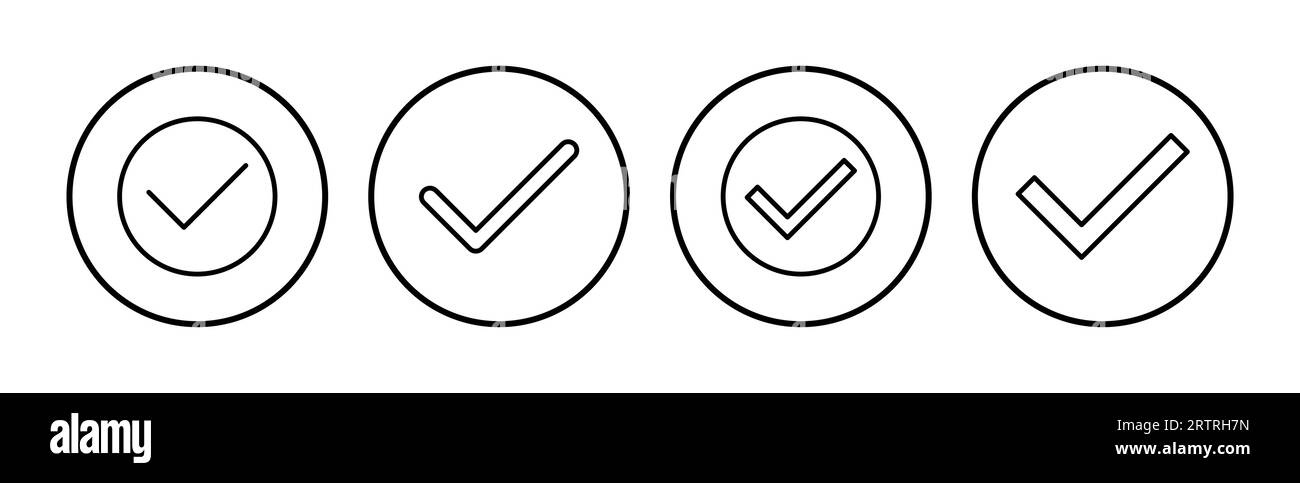 check icon vector. check mark icon. check list button icon Stock Vector Image & Art - Alamy