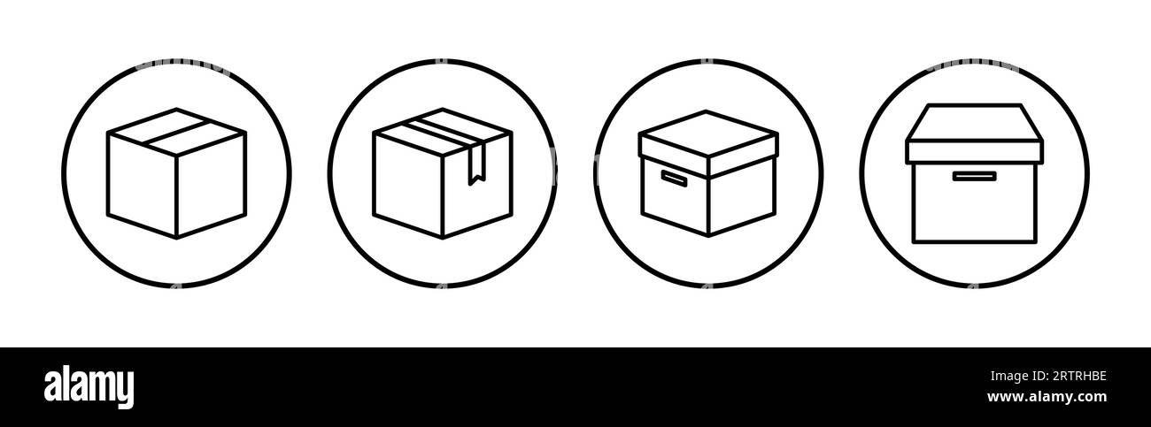 Box icon vector. Box sign. delivery package. parcel box Stock Vector ...