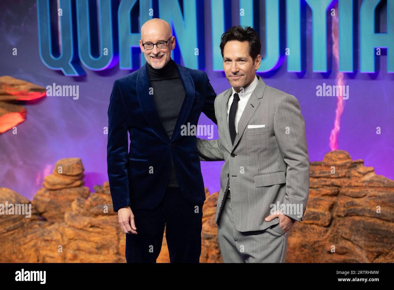 London, UK. 16 Feb, 2023. Pictured: Director Peyton Reed and Paul Rudd attends The UK Gala ...