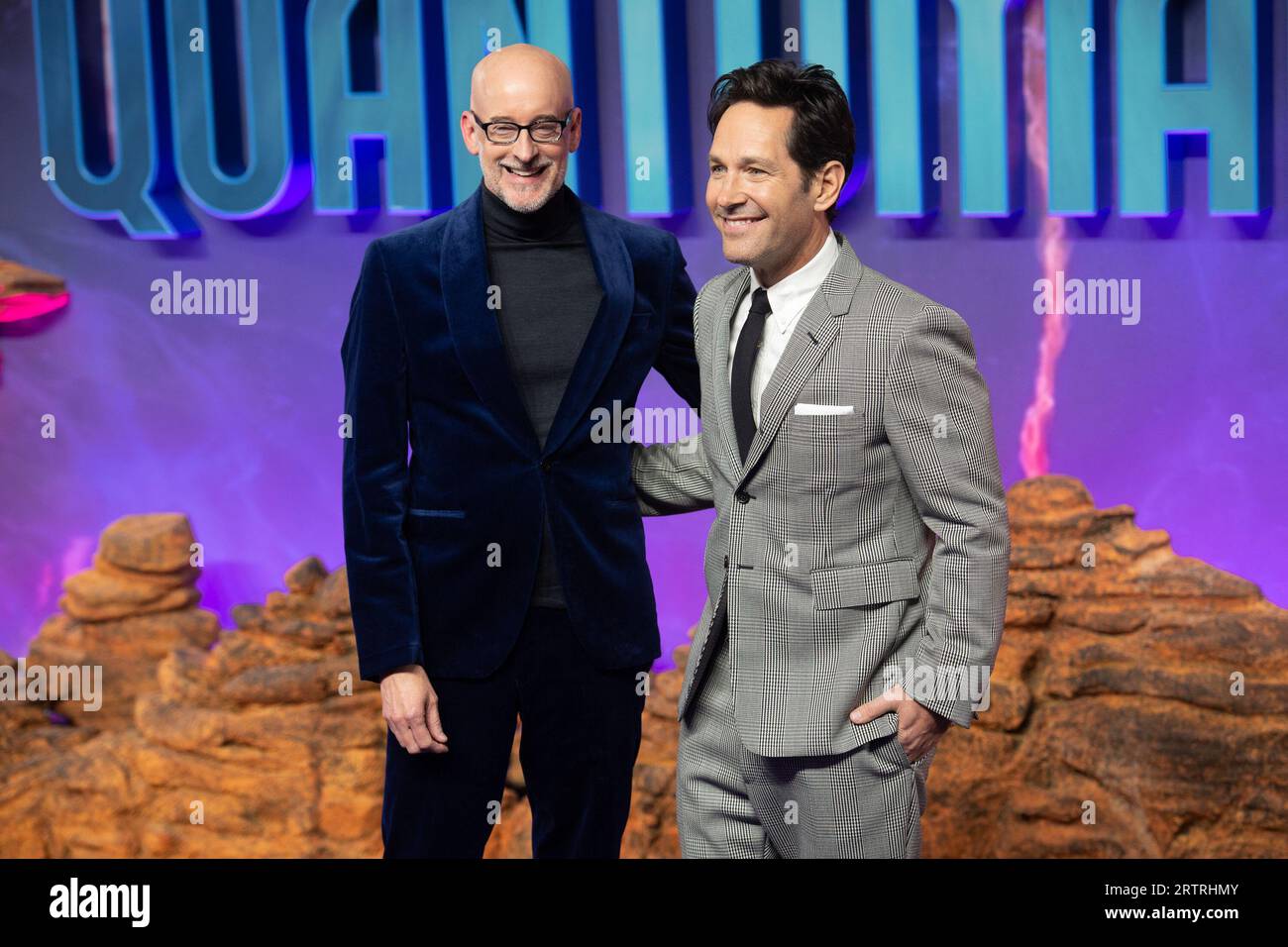 London, UK. 16 Feb, 2023. Pictured: Director Peyton Reed and Paul Rudd attends The UK Gala ...