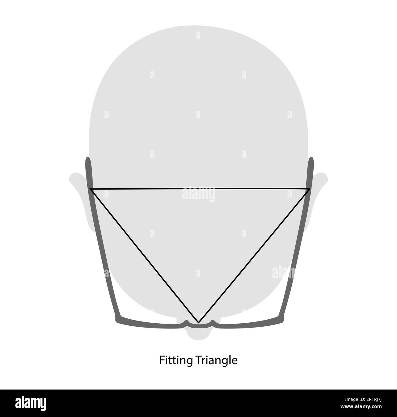 The Fitting Triangle of Lens Glasses Eye frame fashion accessory ...