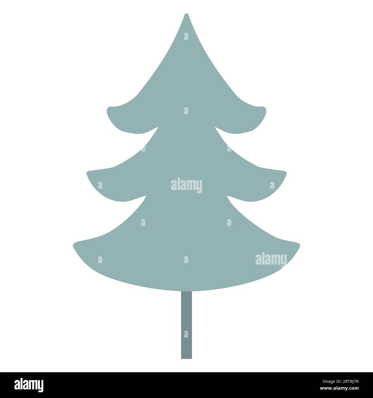 Simple Christmas tree or pine, winter holidays design element, vector ...